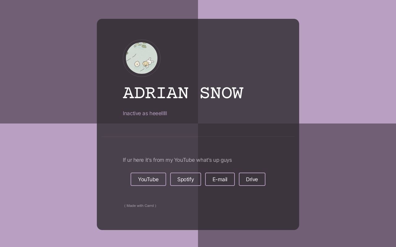 adrian snow | carrd